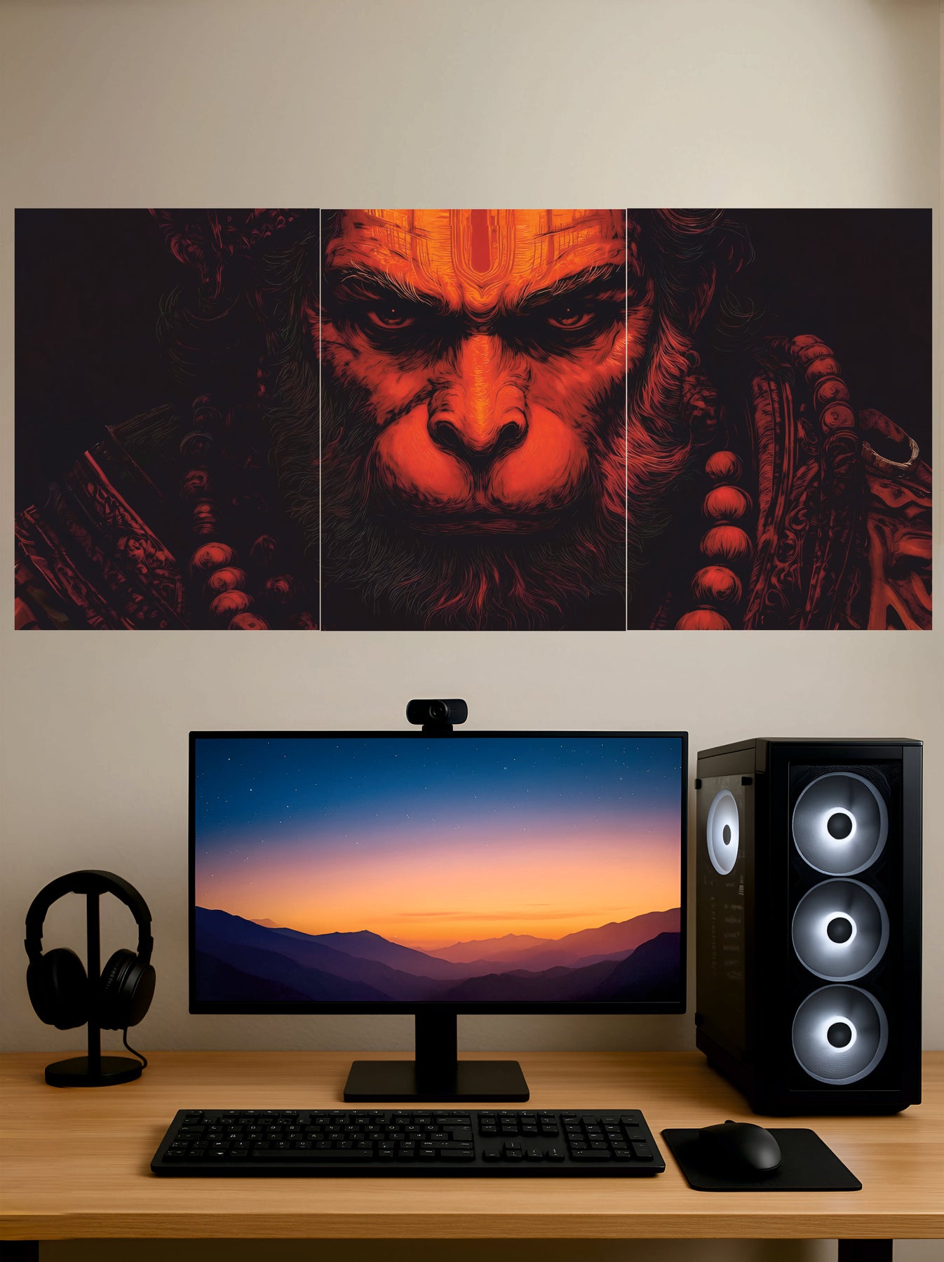 Hanuman Ji Eyes Poster || Split Posters – GeekyGallery
