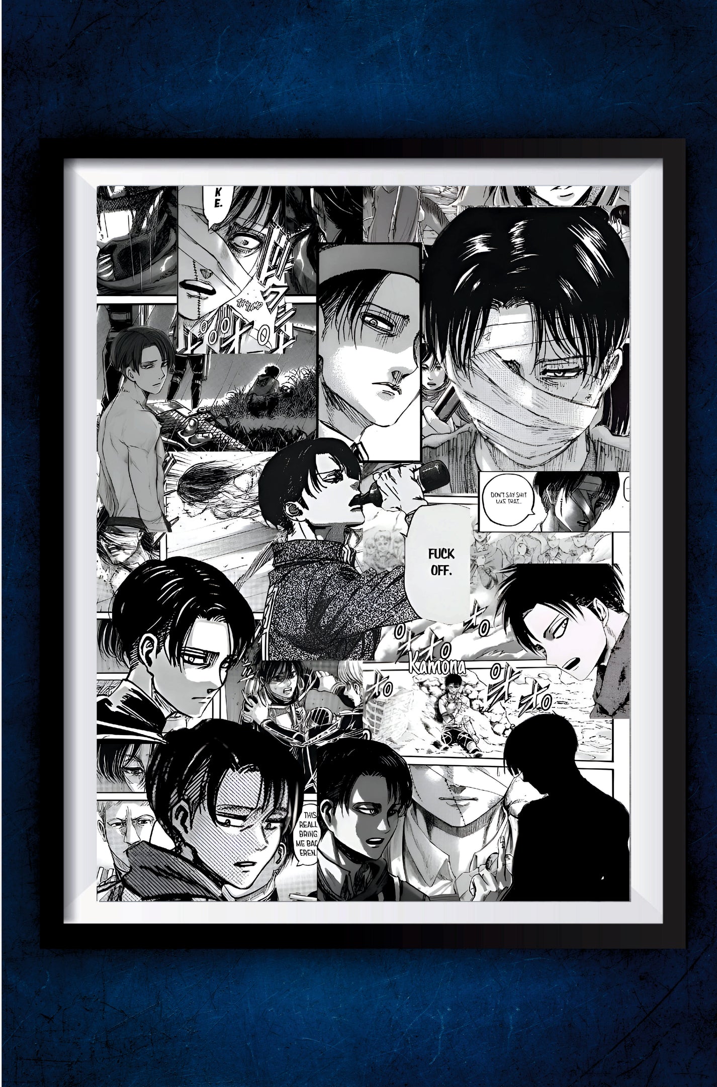 Levi Collage Aot Poster || Anime Posters – GeekyGallery