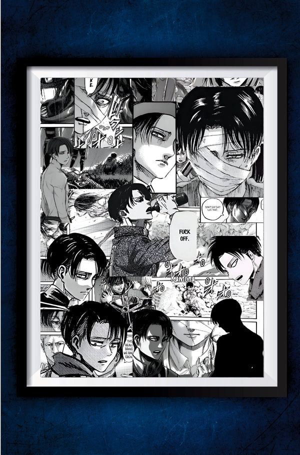 Levi Collage Aot Poster || Anime Posters – GeekyGallery