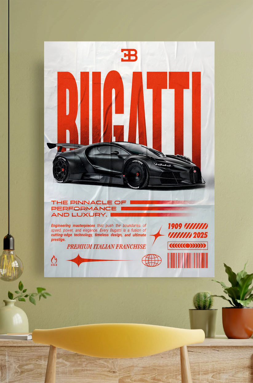 Bugatti Poster #2 || Car Poster – GeekyGallery
