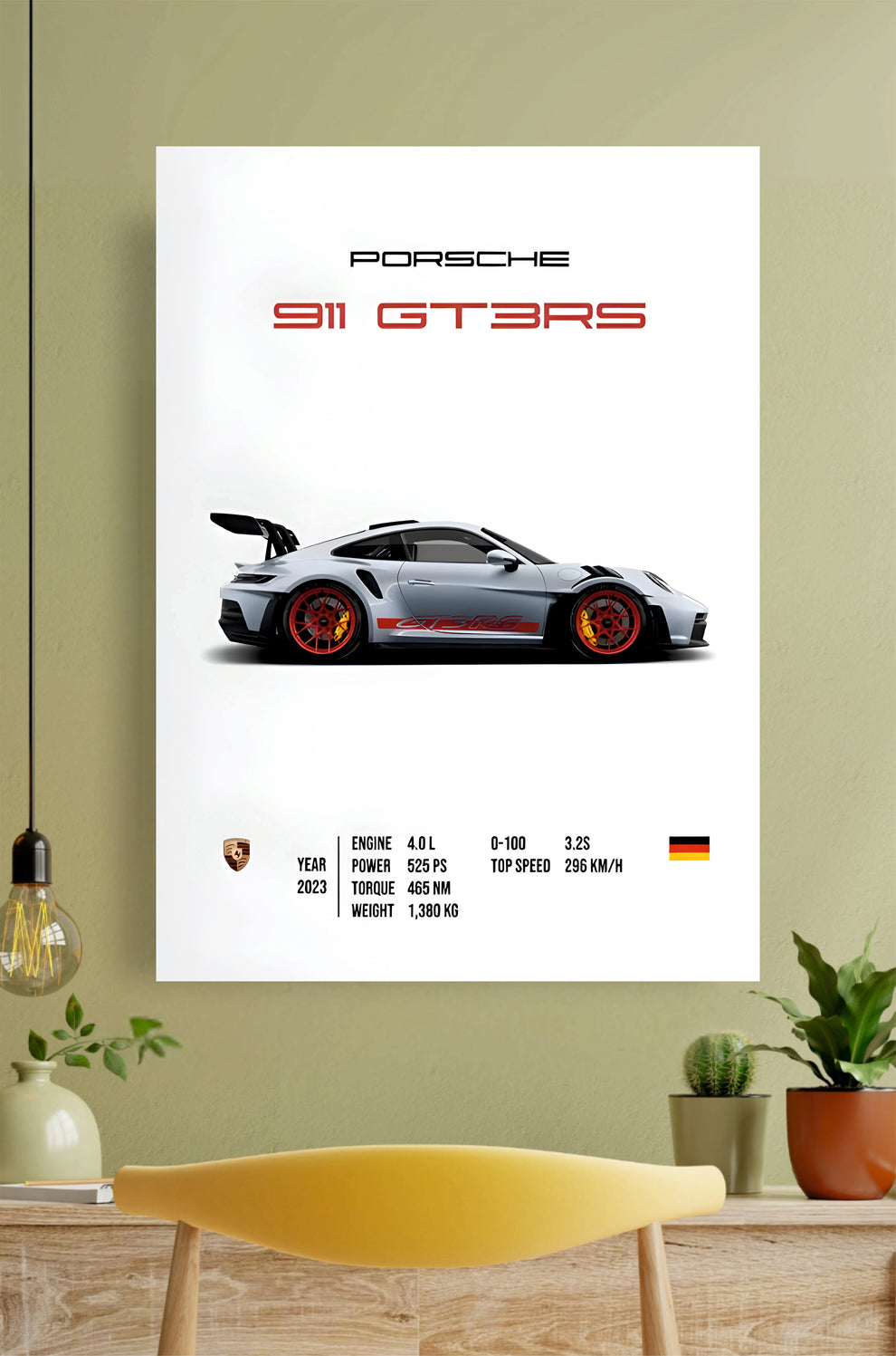 Porsche 911 GT3 RS Poster || Car Poster – GeekyGallery