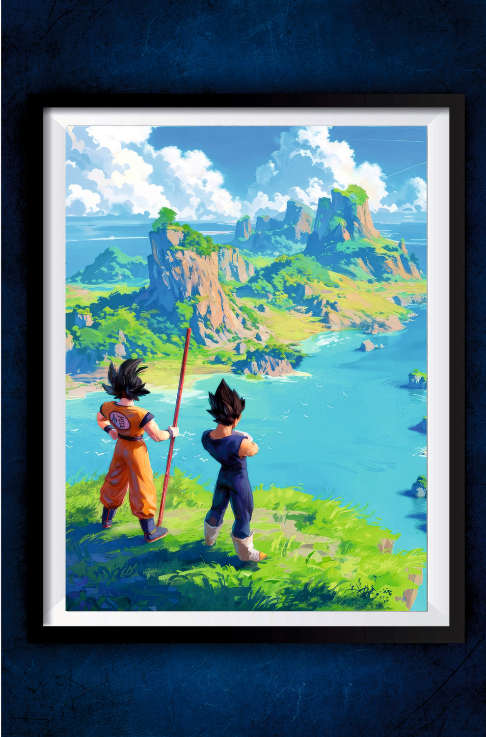 Goku and Vegeta Standing Poster || Dragon Ball Poster – GeekyGallery