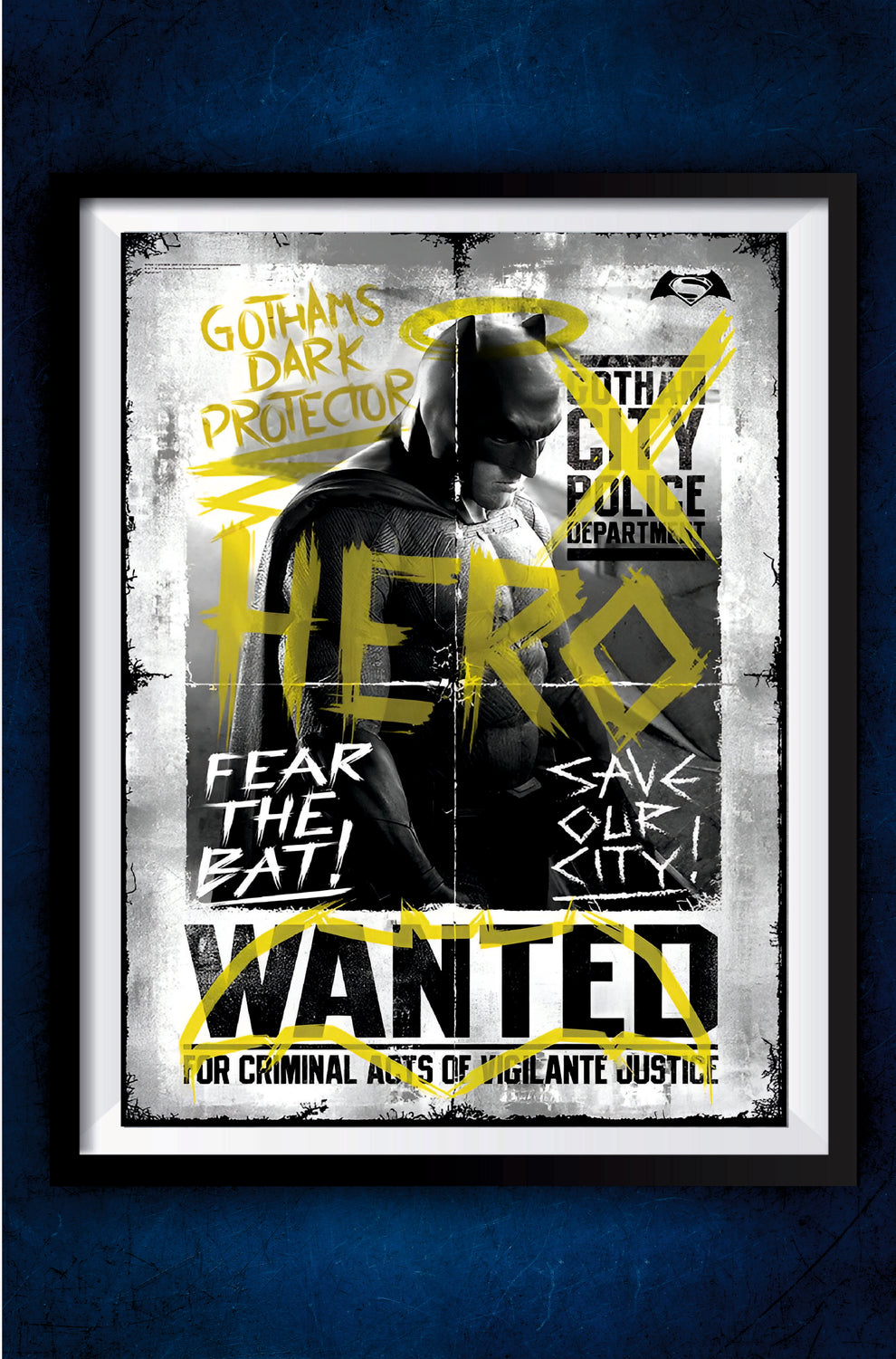 Batman Hero Poster || DC Poster – GeekyGallery