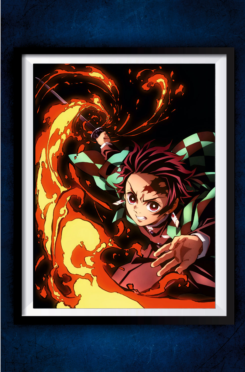Tanjiro fire breathing Poster || Demon Slayer Poster – GeekyGallery