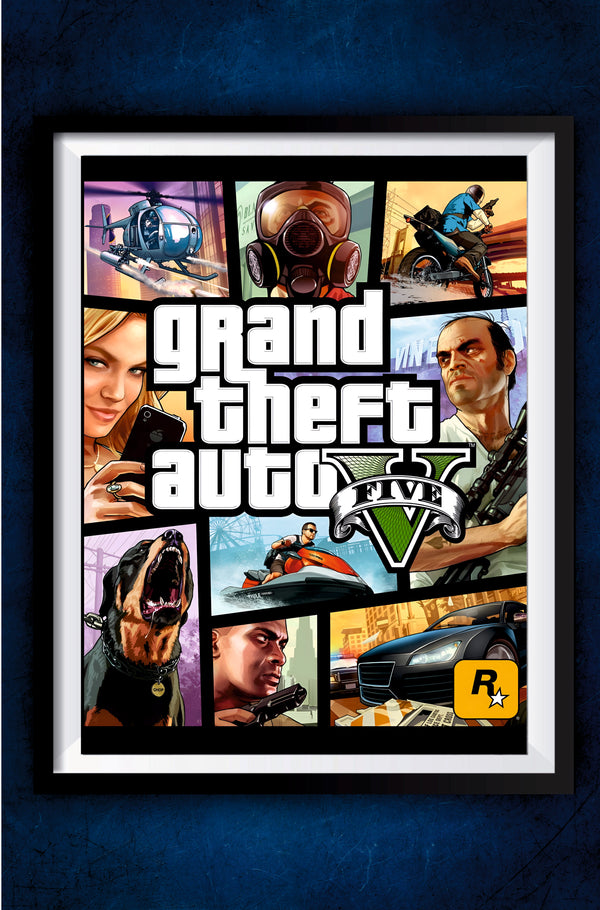 GTA V Banner Poster || Games Poster – GeekyGallery