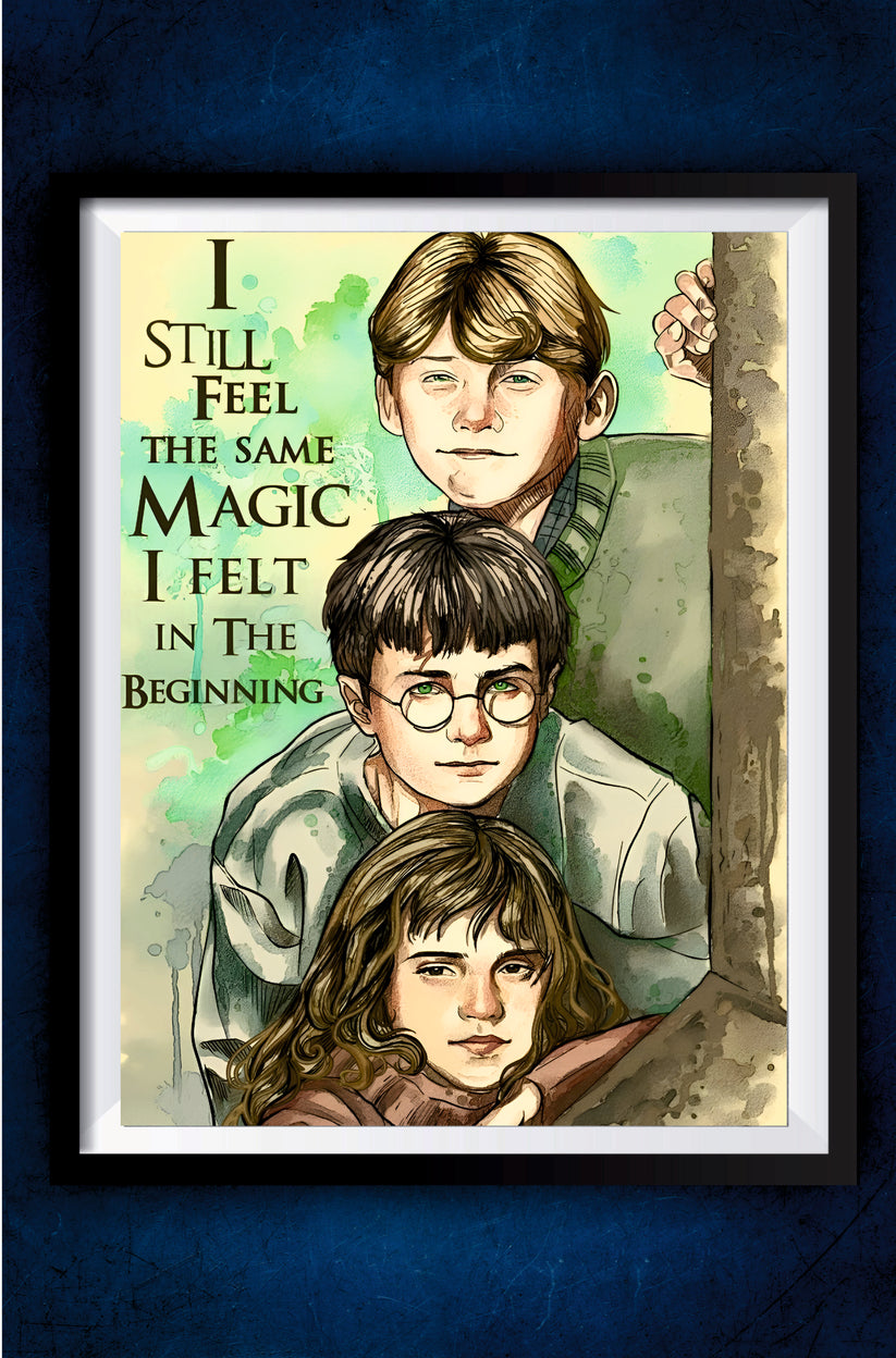 Harry Ron And Hermione Poster || Harry Potter Poster – GeekyGallery
