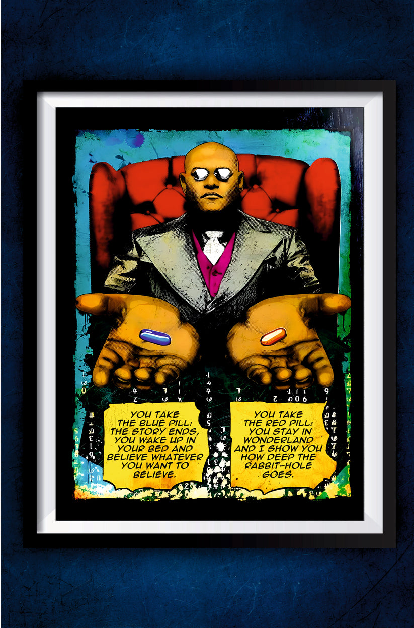 Matrix Red and Blue Pill Poster || Movie Poster – GeekyGallery