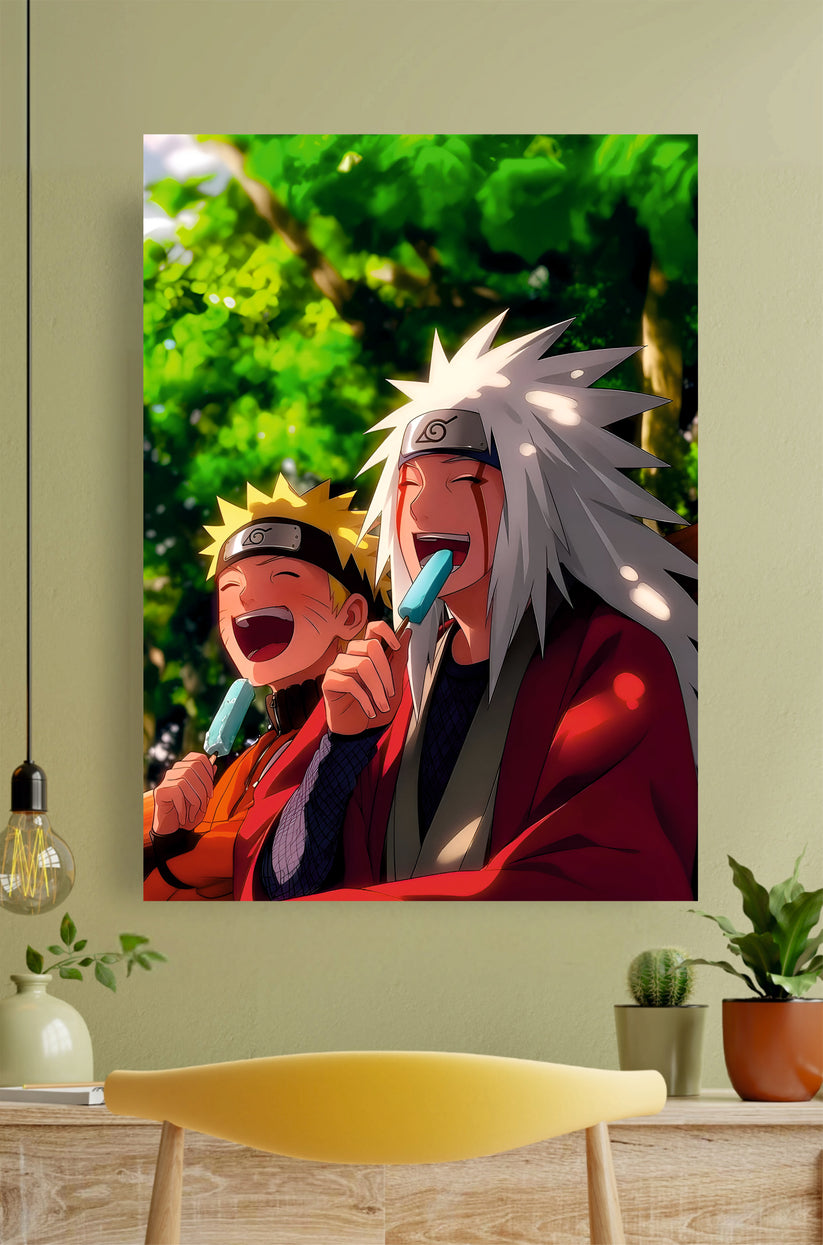 Naruto Jiraiya and Popsicle Poster || Naruto Posters – GeekyGallery
