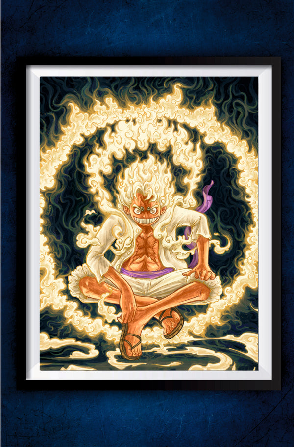 Luffy Gear 5 Art Poster || One Piece Poster – GeekyGallery