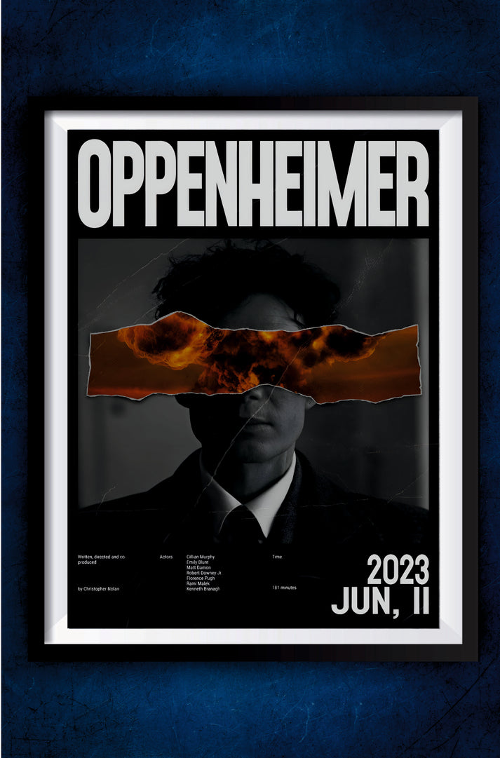 Oppenheimer Movie Poster #1 || Movie Poster – GeekyGallery