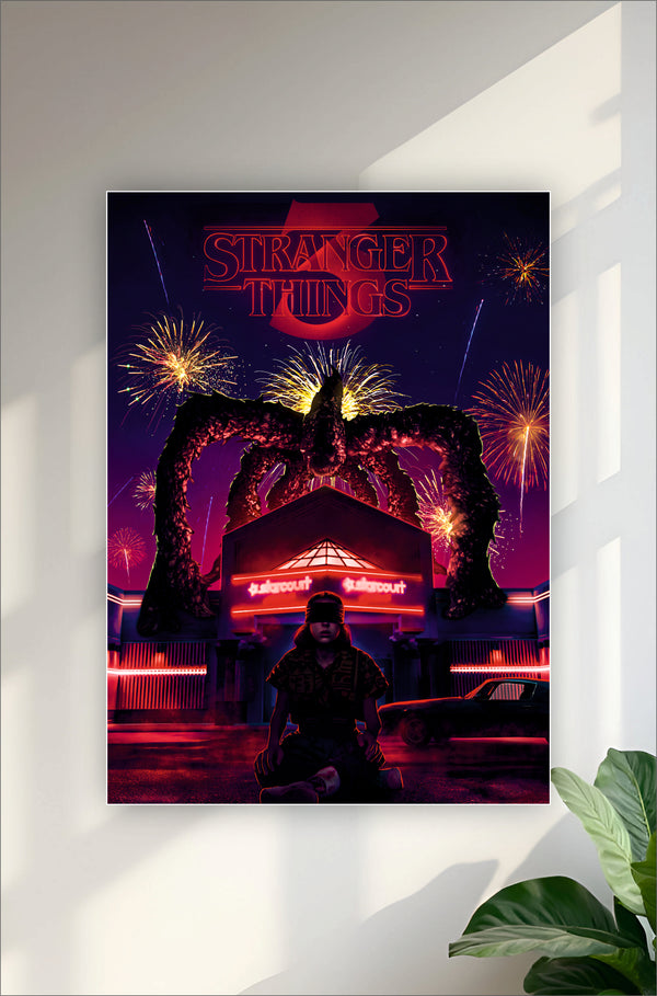 Eleven vs Mind Flayer || Stranger Things Poster – GeekyGallery