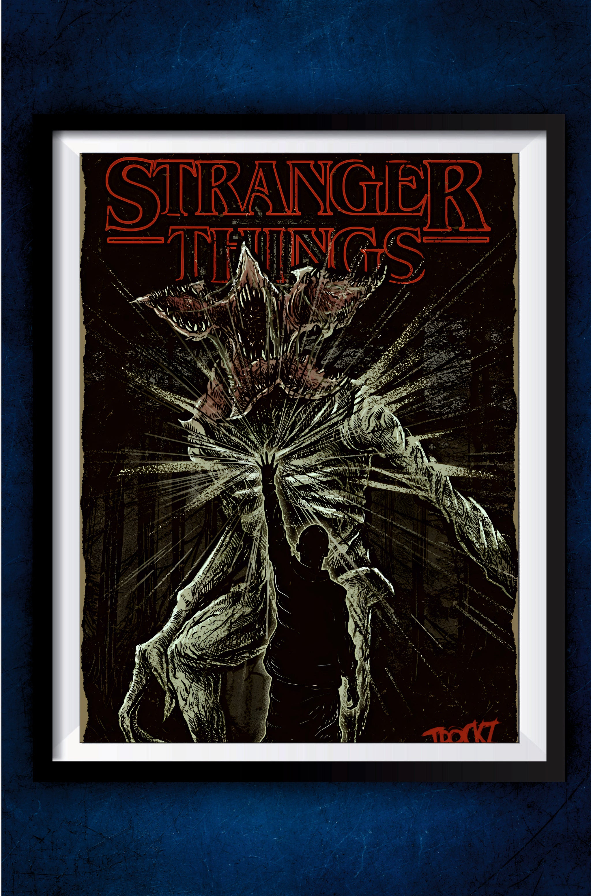 The Demogorgon Poster || Stranger Things Posters – GeekyGallery